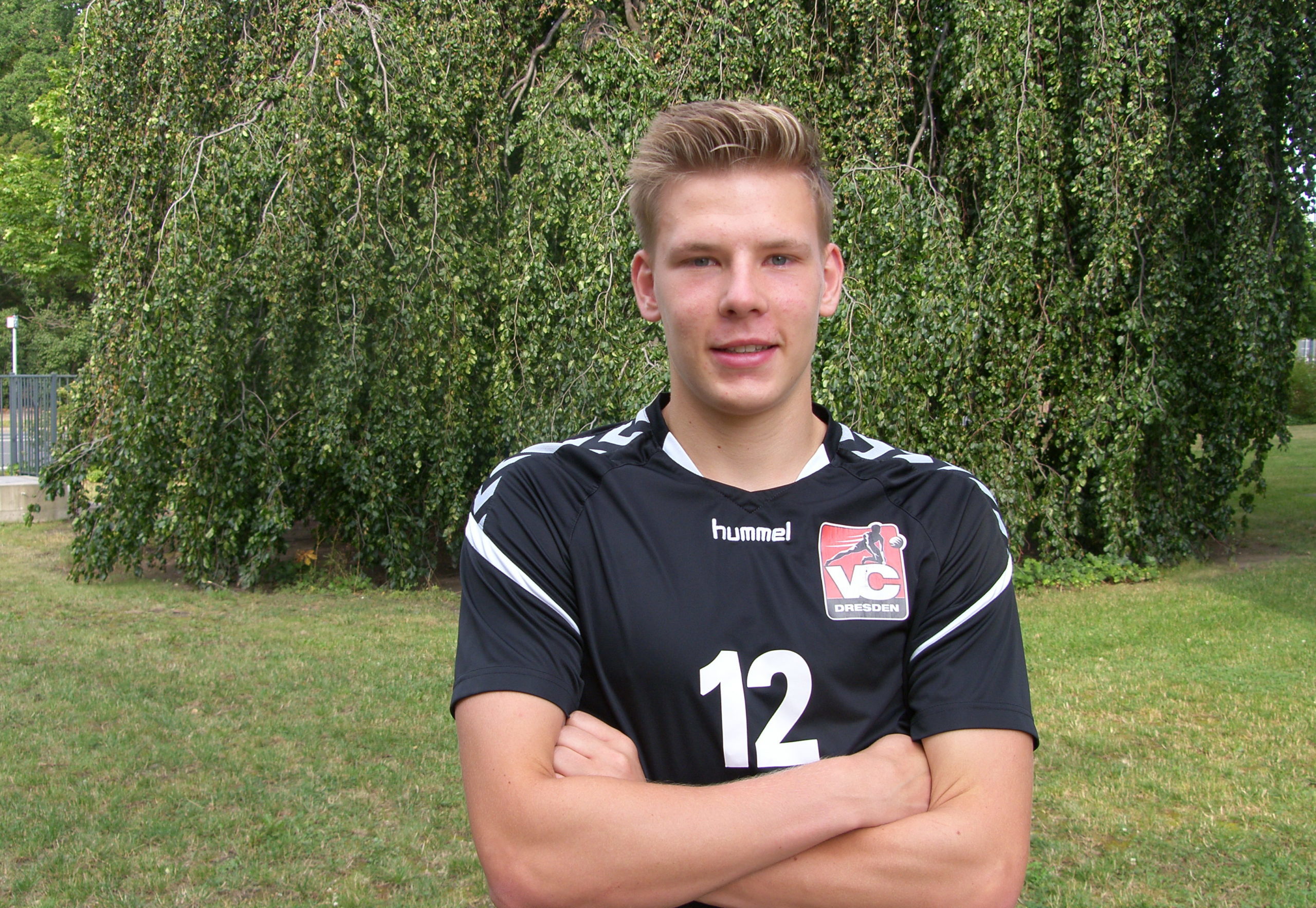 Marc-Leon Vogt, der junge Regisseur des Teams - VC Dresden